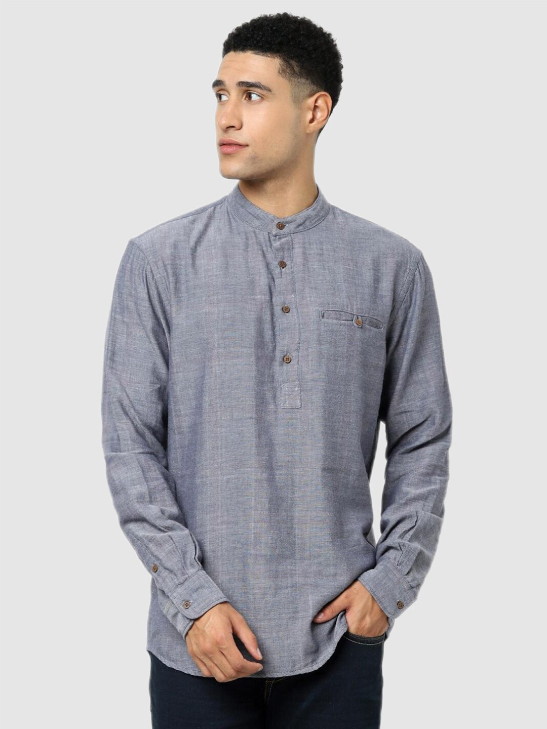 Buy Celio Men Grey Classic Casual Shirt - Shirts for Men 19013632 | Myntra