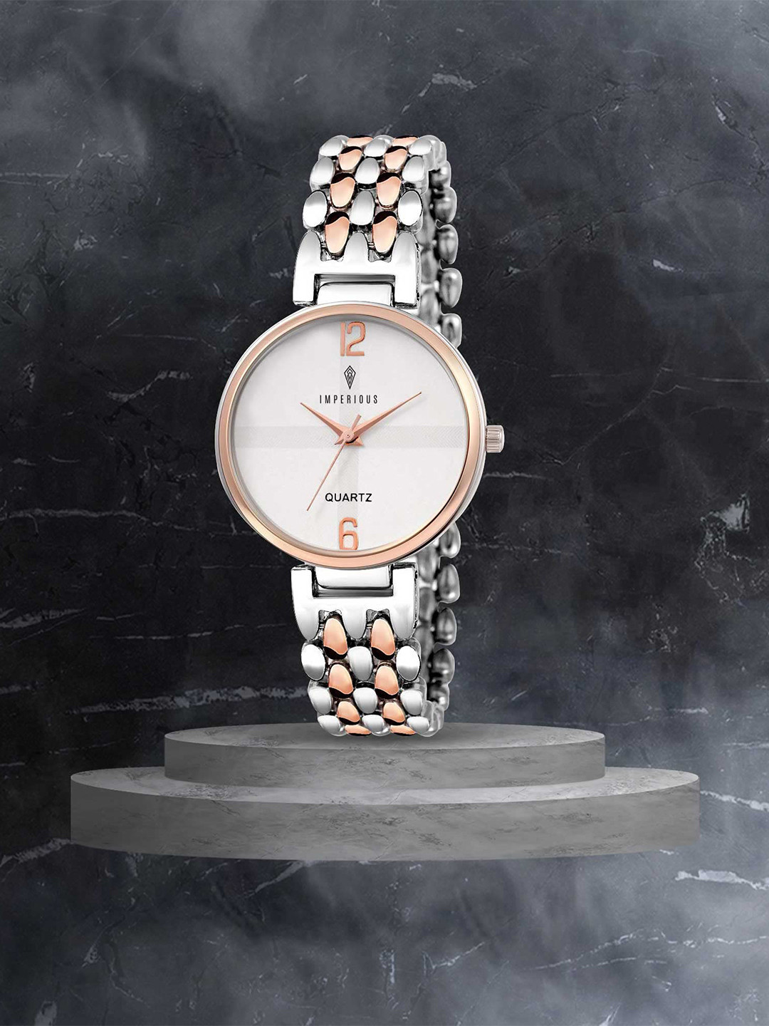Buy Imperious The Royal Way Women White Brass Dial & Bracelet Style ...