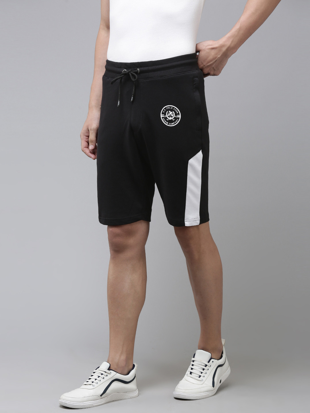 Buy U.S. Polo Assn. Denim Co. Men Black Regular Shorts - Shorts for Men ...