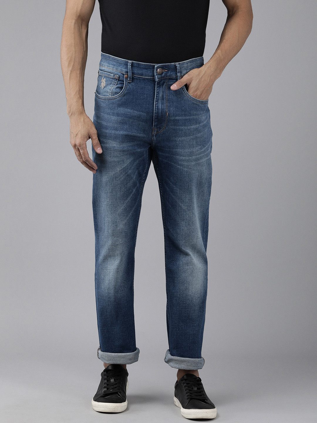 Buy U S Polo Assn Denim Co Men Blue Connor Bootcut Heavy Fade ...