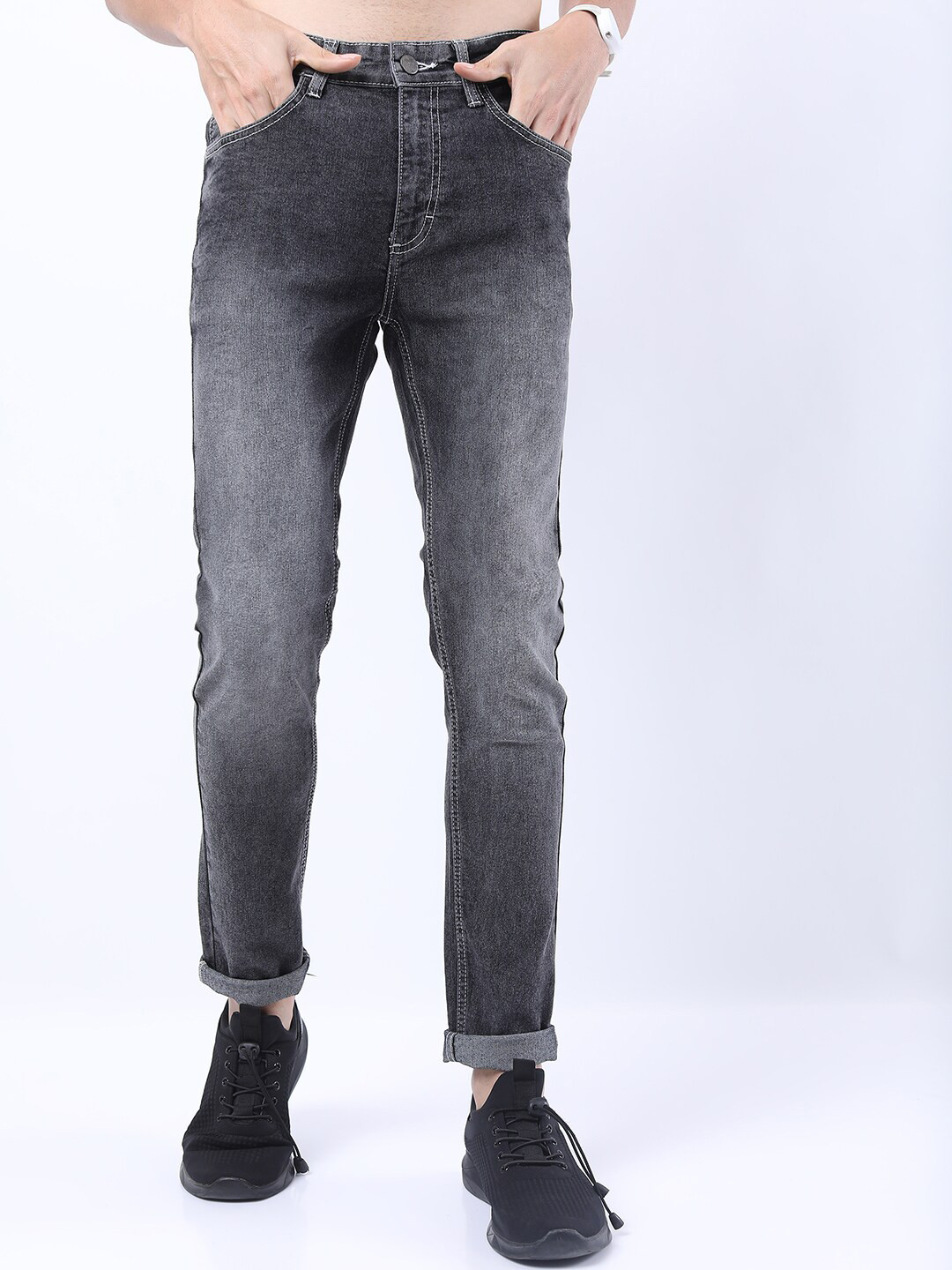Buy KETCH Men Grey Skinny Fit Stretchable Jeans - Jeans for Men ...