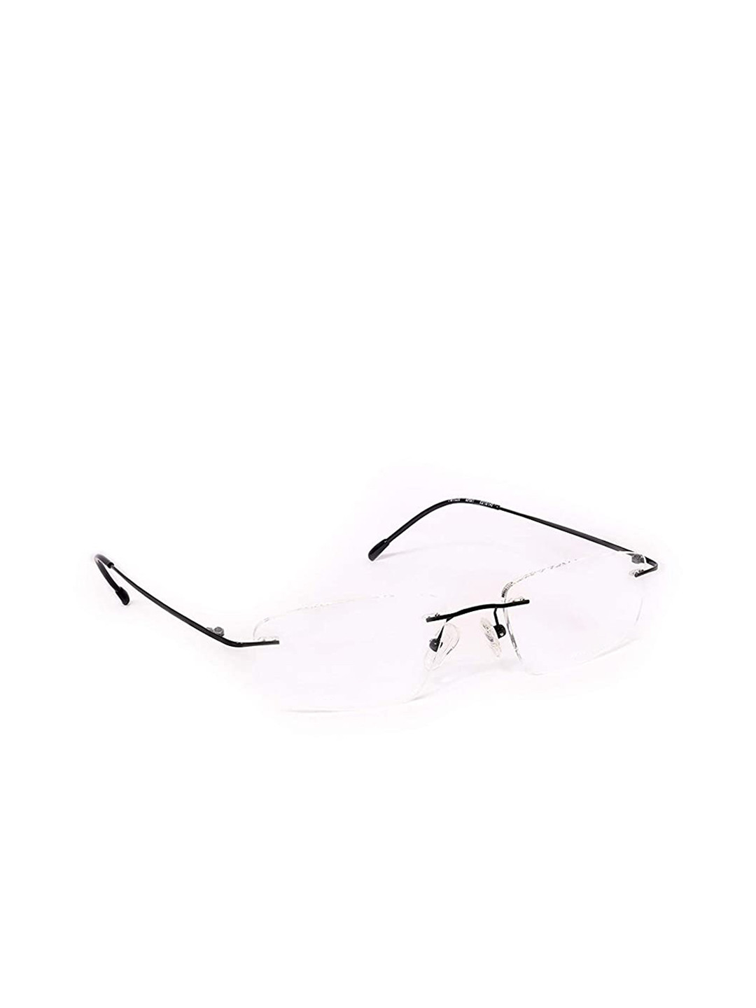 Buy Titan Unisex Black Rimless Rectangle Frames TW1020MRM1 - Frames for ...