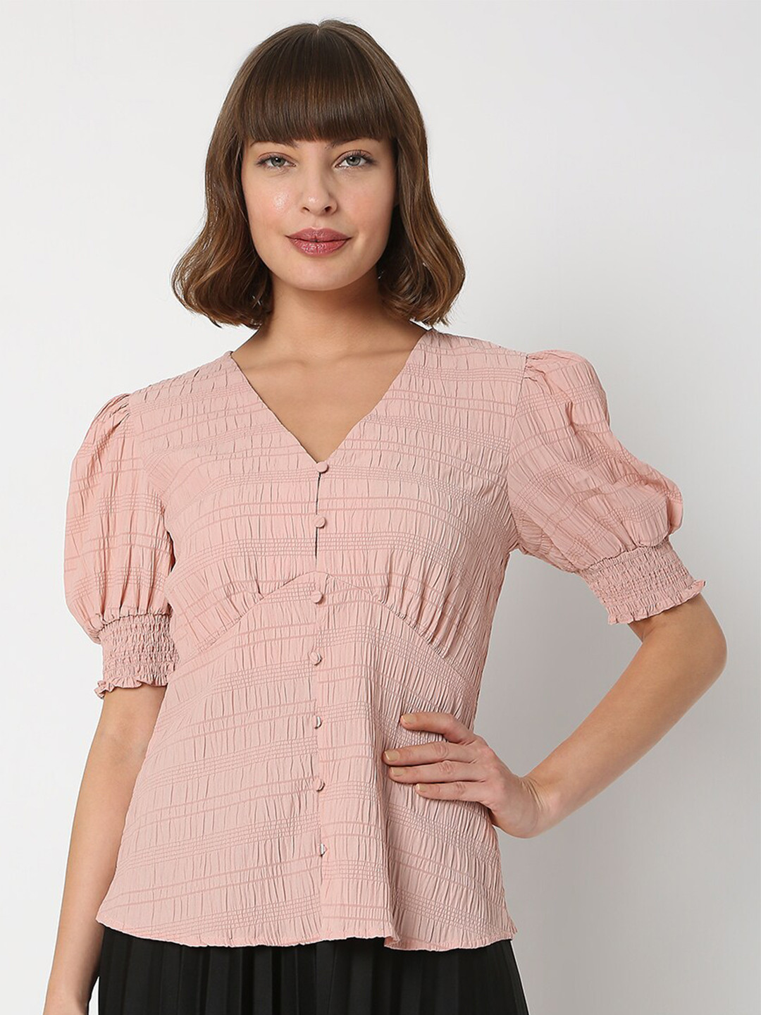 Buy Vero Moda Pink Top - Tops for Women 19037384 | Myntra
