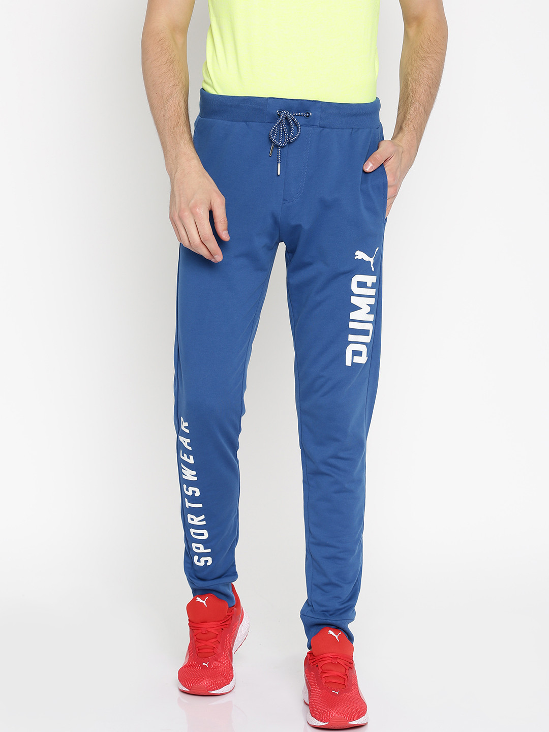 Buy Puma Blue Style Tec Jogger Track Pants - Track Pants for Men ...