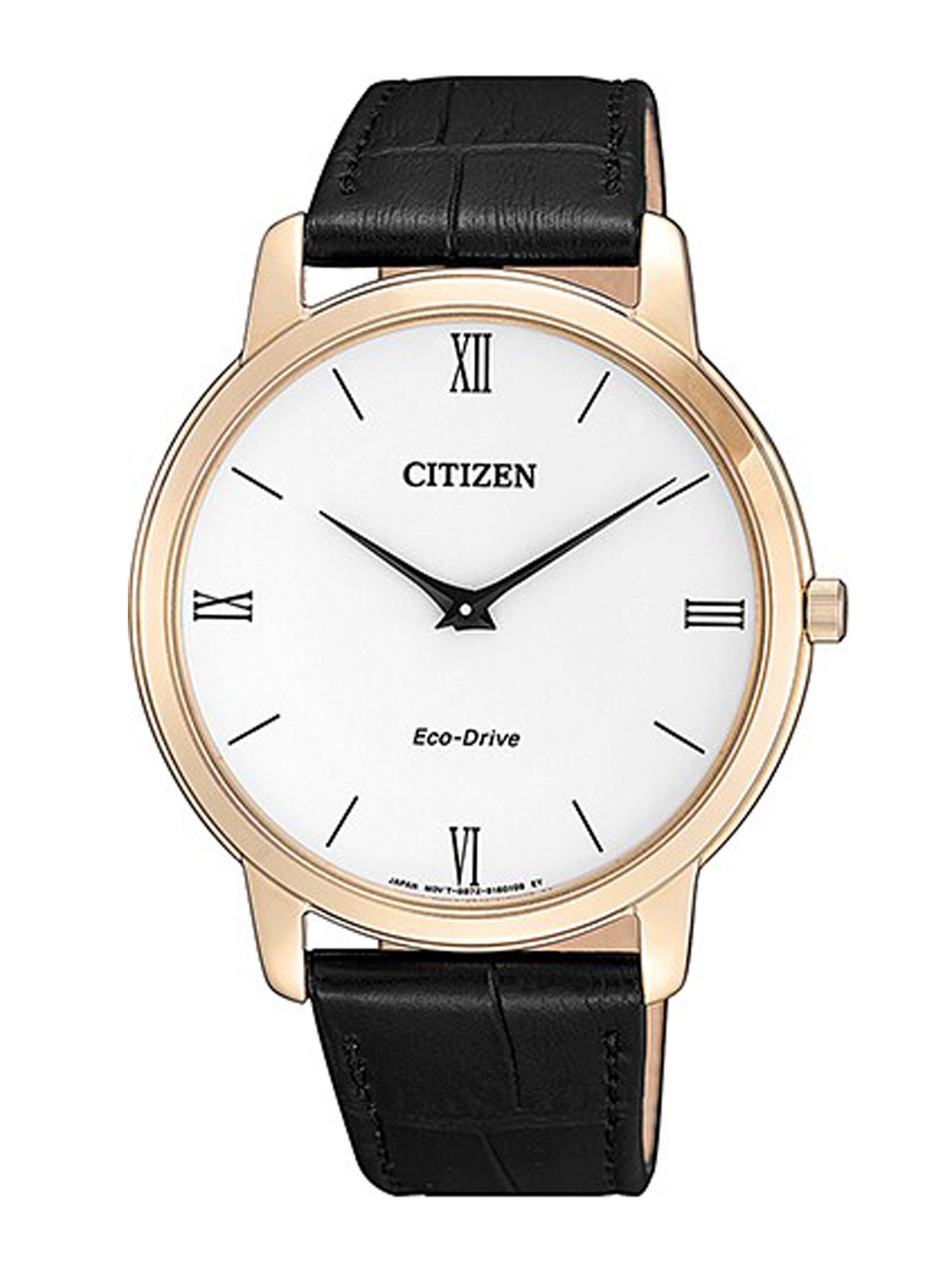 Buy Citizen Men White Dial & Black Leather Textured Straps Analogue ...