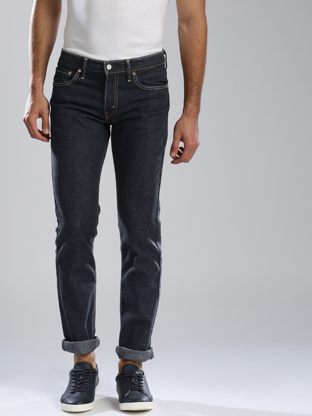 Buy Levis Men Navy 511 Slim Fit Low Rise Stretchable Jeans - Jeans for ...