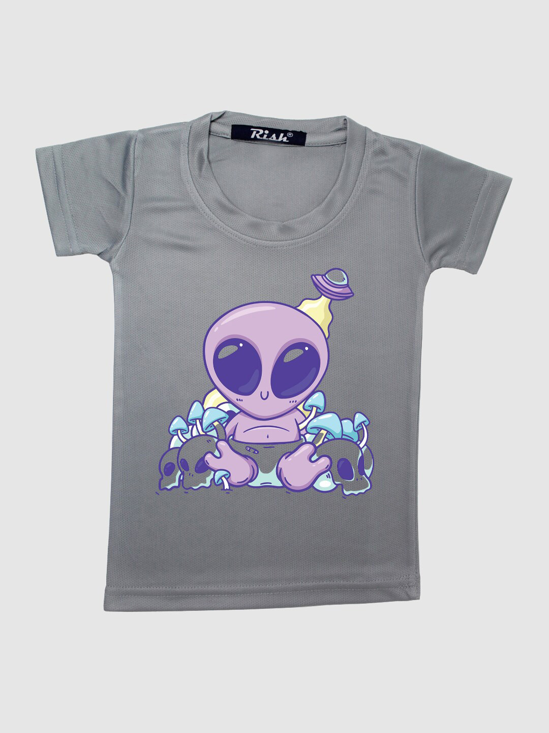 Buy RISH Kids Grey Alien Baby Printed T Shirt - Tshirts for Unisex Kids ...