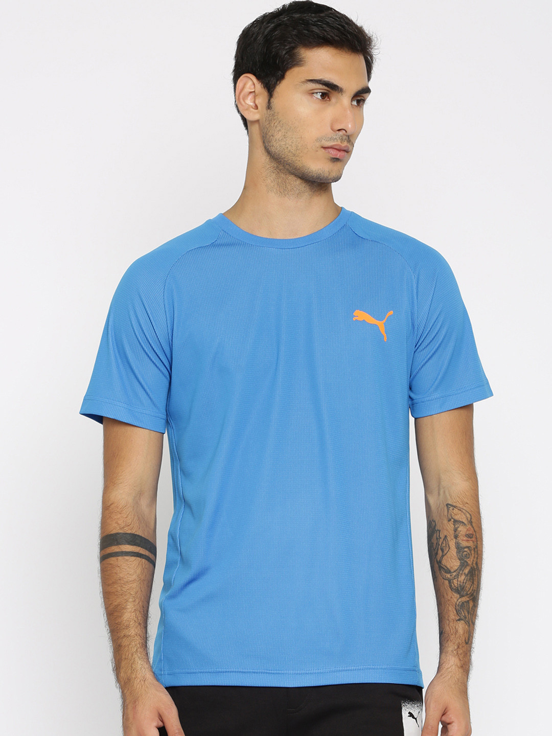 Buy Puma Men Blue UV Block Solid T Shirt - Tshirts for Men 1905005 | Myntra