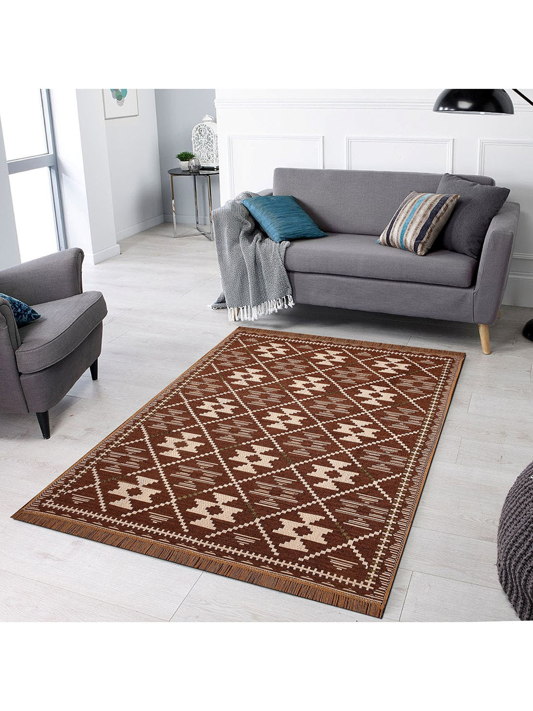 Buy Slushy Mushy Brown Printed Carpets - Carpets for Unisex 19050080 ...