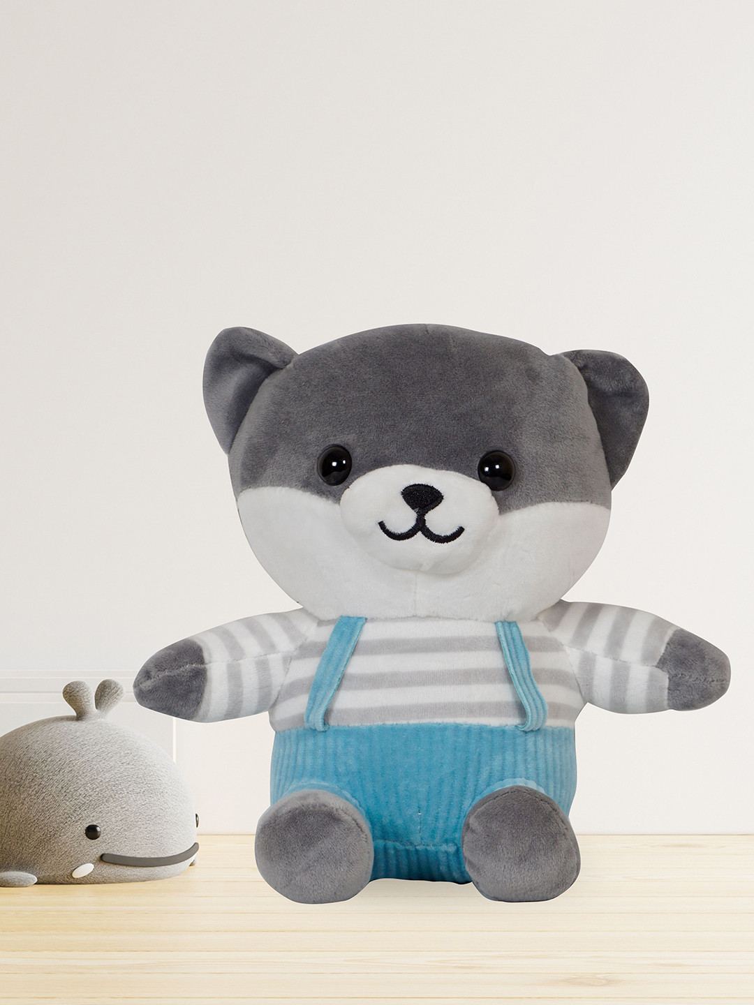 Buy Ultra Kids Blue & White Printed Fox Soft Toy - Soft Toys And Dolls ...
