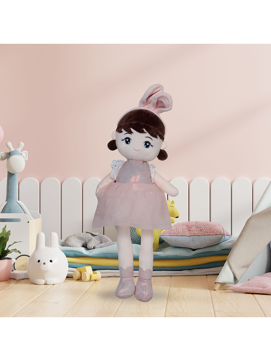 Buy Ultra Kids Pink Cute Soft Angel Doll Toy - Soft Toys And Dolls for ...