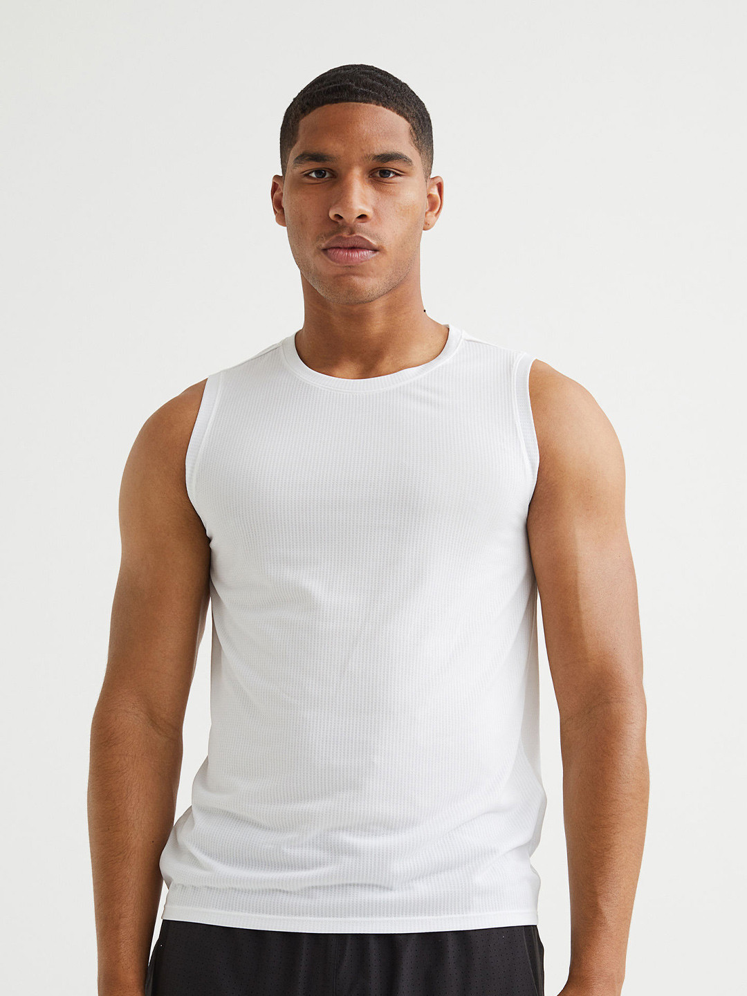 Buy H&M Men White Solid Regular Fit Running Vest Top - Innerwear Vests for Men 19074062 | Myntra