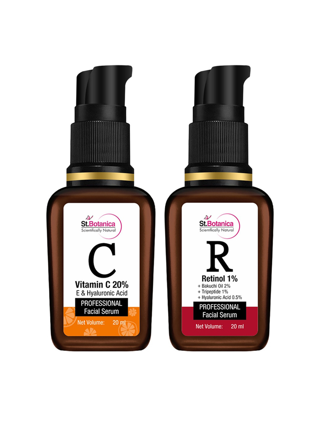 Buy St.Botanica Set Of 2 Facial Serum 20ml Each - Serum And Gel for ...