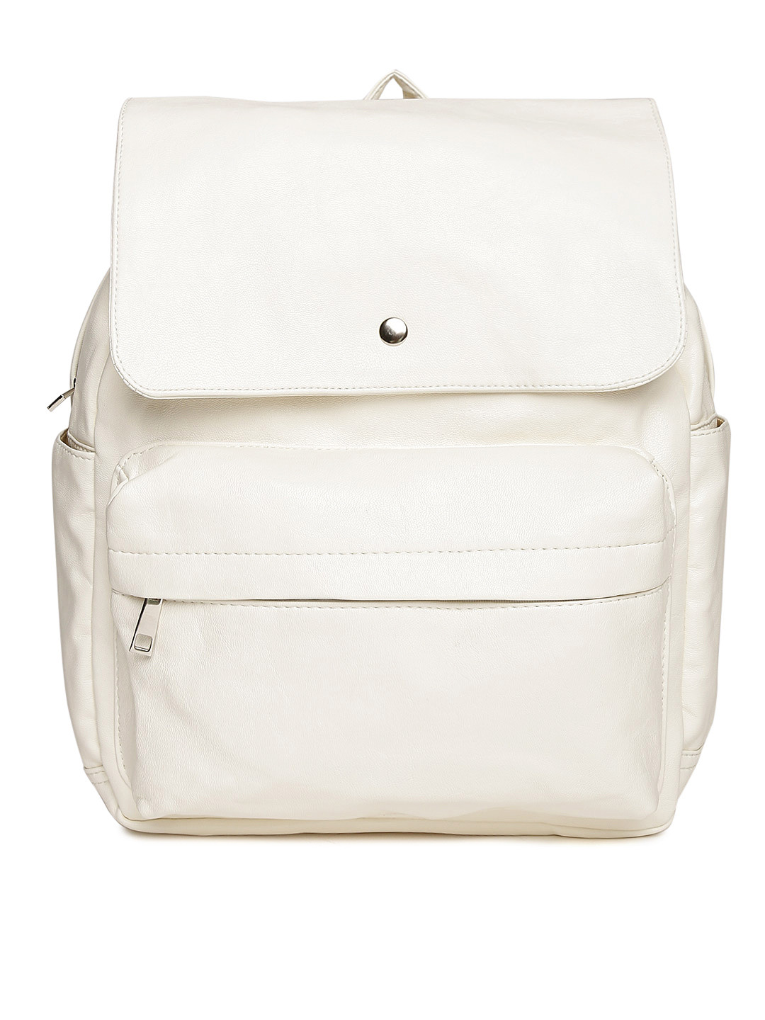 Buy Mast & Harbour Women Off White Solid Backpack - Backpacks for Women ...