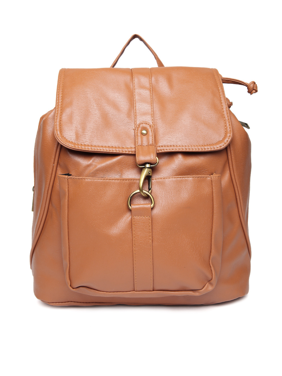 Buy DressBerry Women Tan Brown Solid Backpack - Backpacks for Women ...