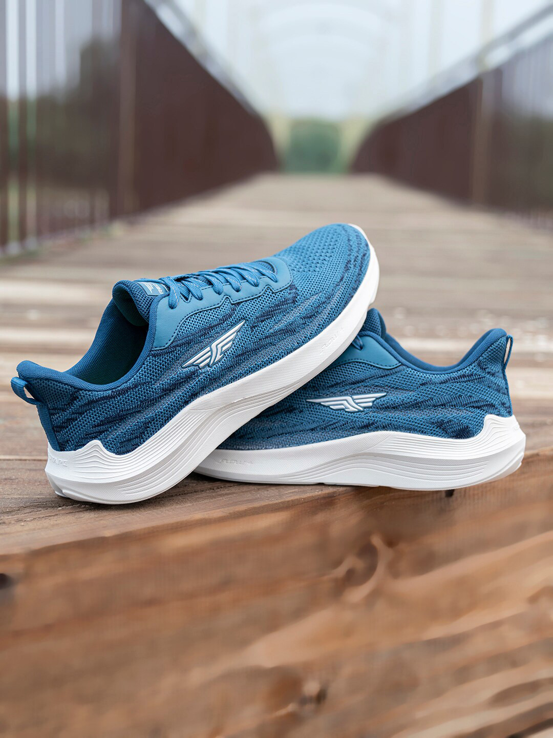 Buy Red Tape Men Blue Textile Running Shoes - Sports Shoes for Men ...