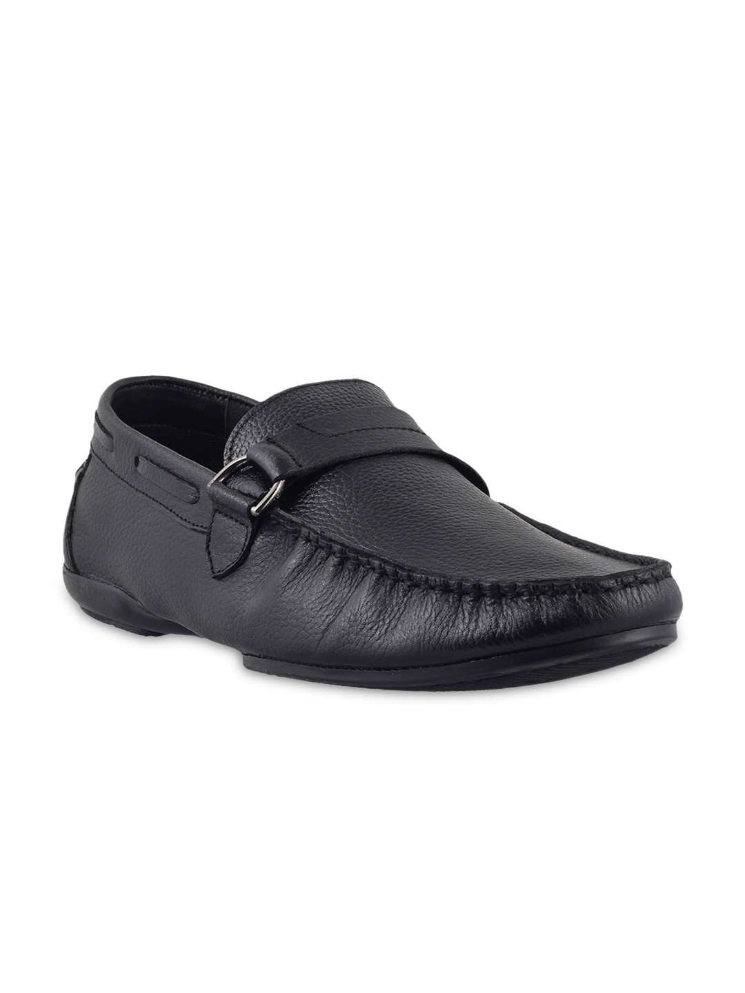Buy Mochi Men Black Leather Loafers - Casual Shoes for Men 1909212 | Myntra