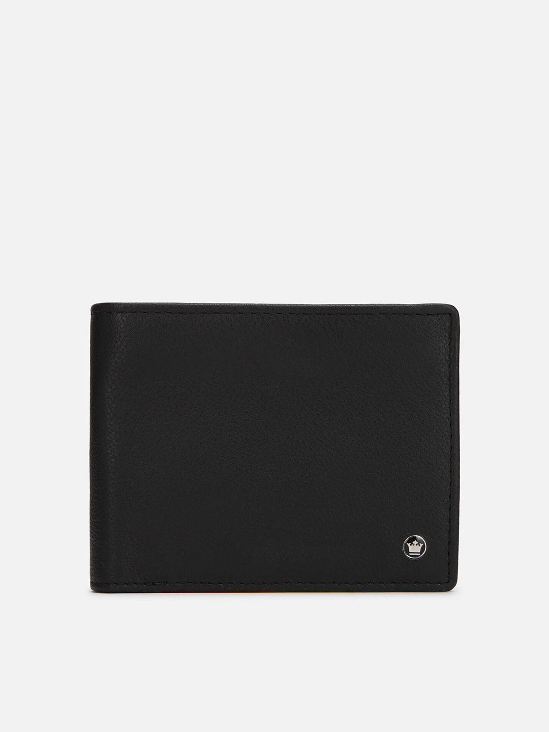 Buy Louis Philippe Men Black Leather Two Fold Wallet - Wallets for Men ...