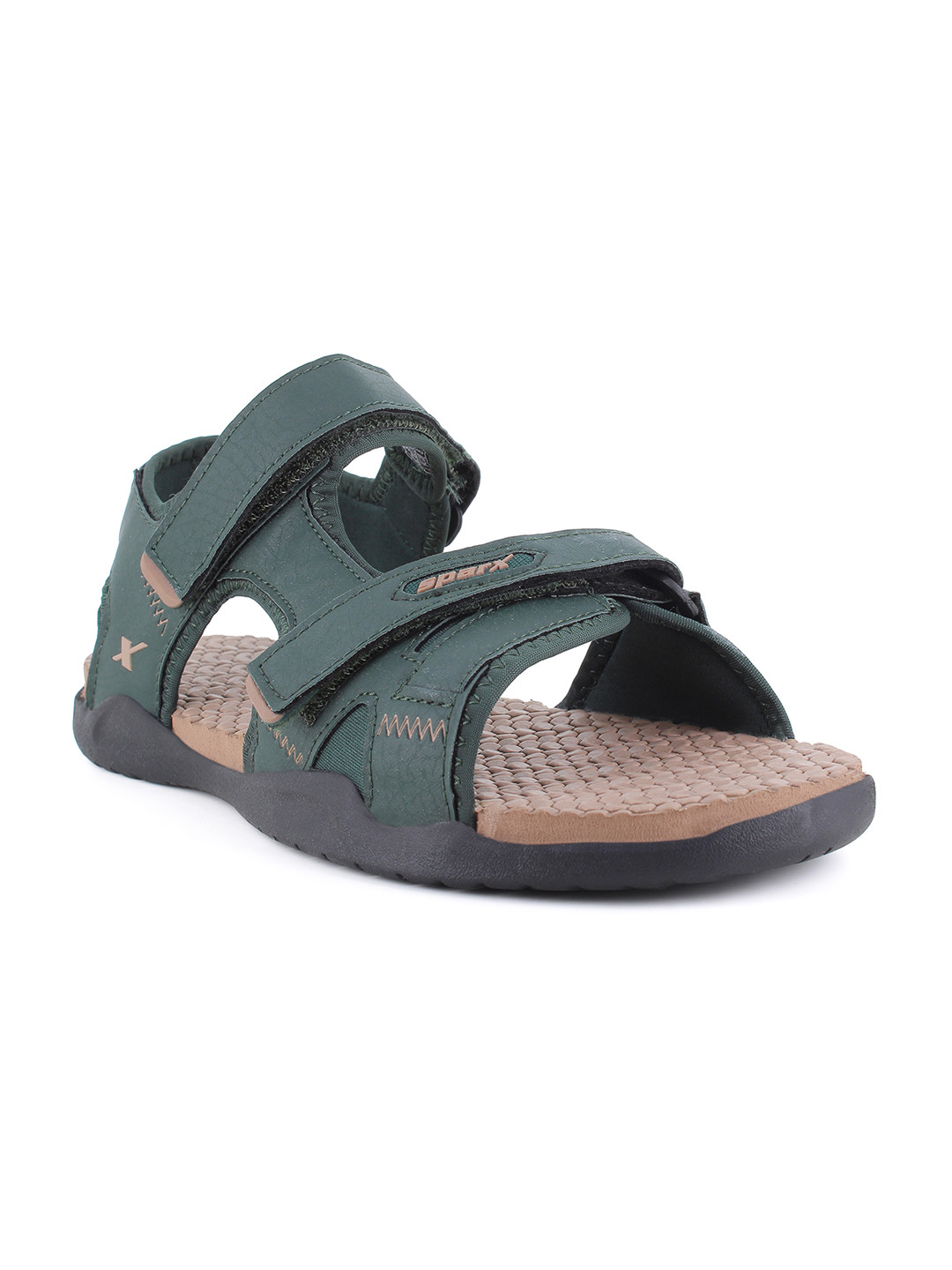Buy Sparx Men Green Textured Sports Sandals - Sandals for Men 19098522 ...