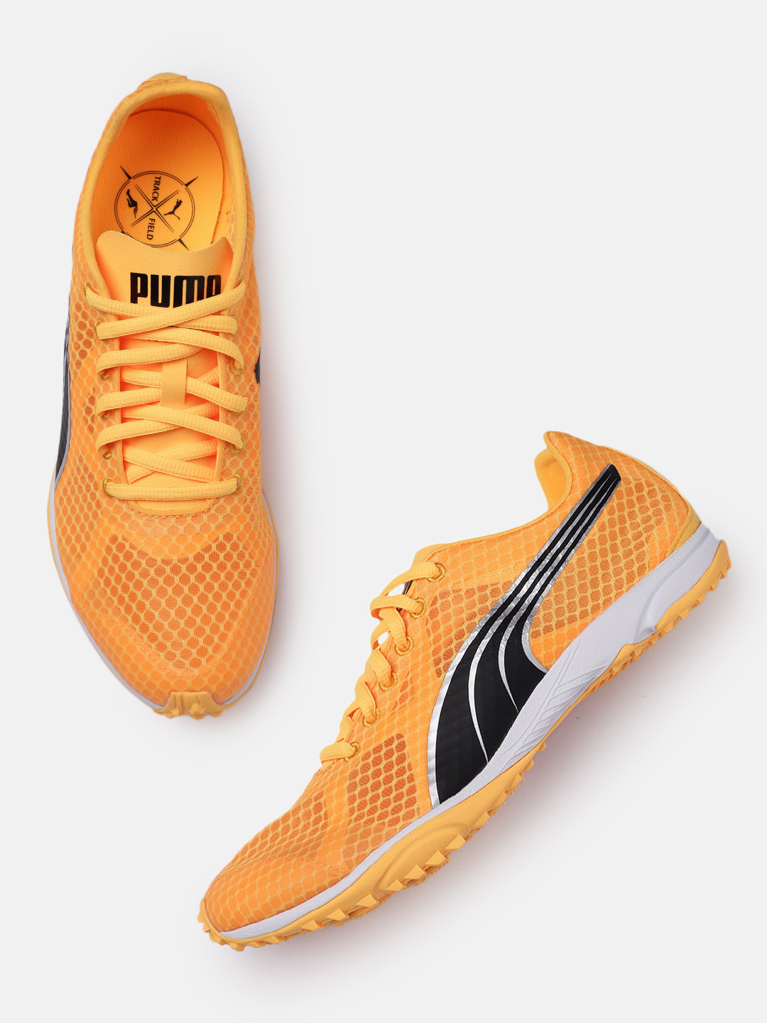 Buy Puma Unisex Orange Textured EvoSPEED Haraka 7 Removable Cleats ...