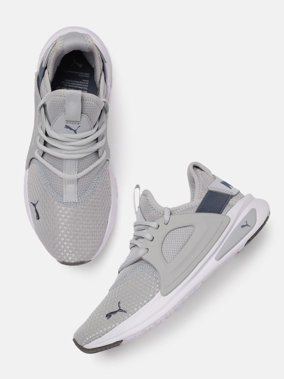 Buy Puma Unisex Grey Softride Enzo Evo Better Running Shoes - Sports ...