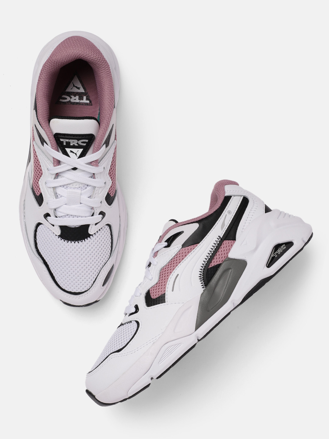 Buy Puma Women White TRC MIRA Newtro Leather Sneakers - Casual Shoes ...