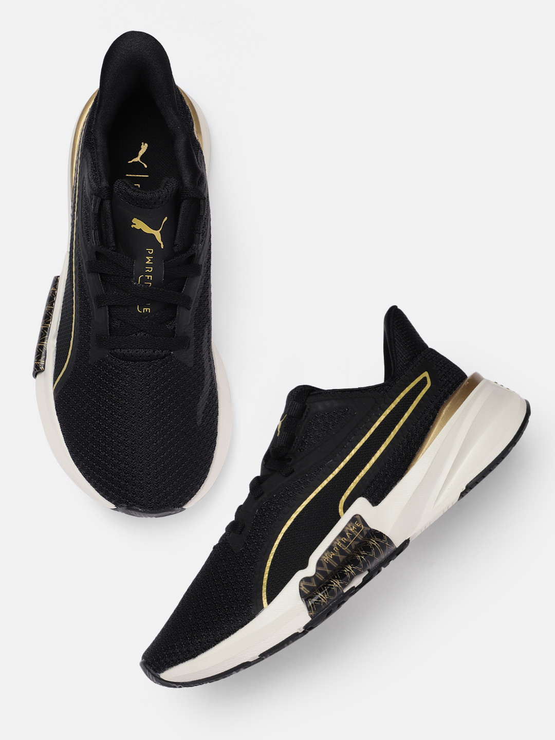 Buy Puma Women Black PWR Frame Deco Glam Training Shoes - Sports Shoes ...