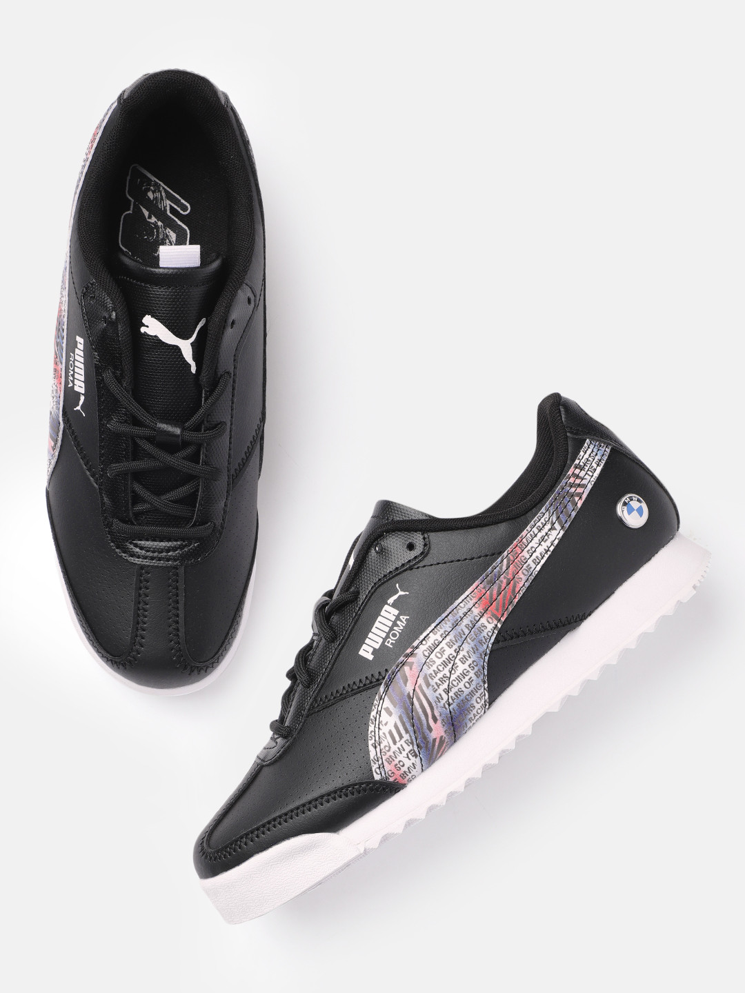 Buy PUMA Motorsport Unisex Black MMS Roma Sneakers - Casual Shoes for ...