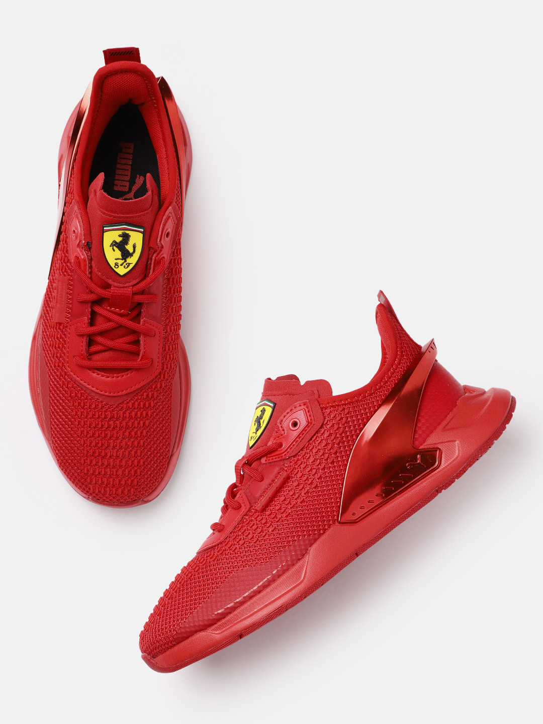 Buy PUMA Motorsport Unisex Red Ferrari ION Speed Sneakers - Casual ...