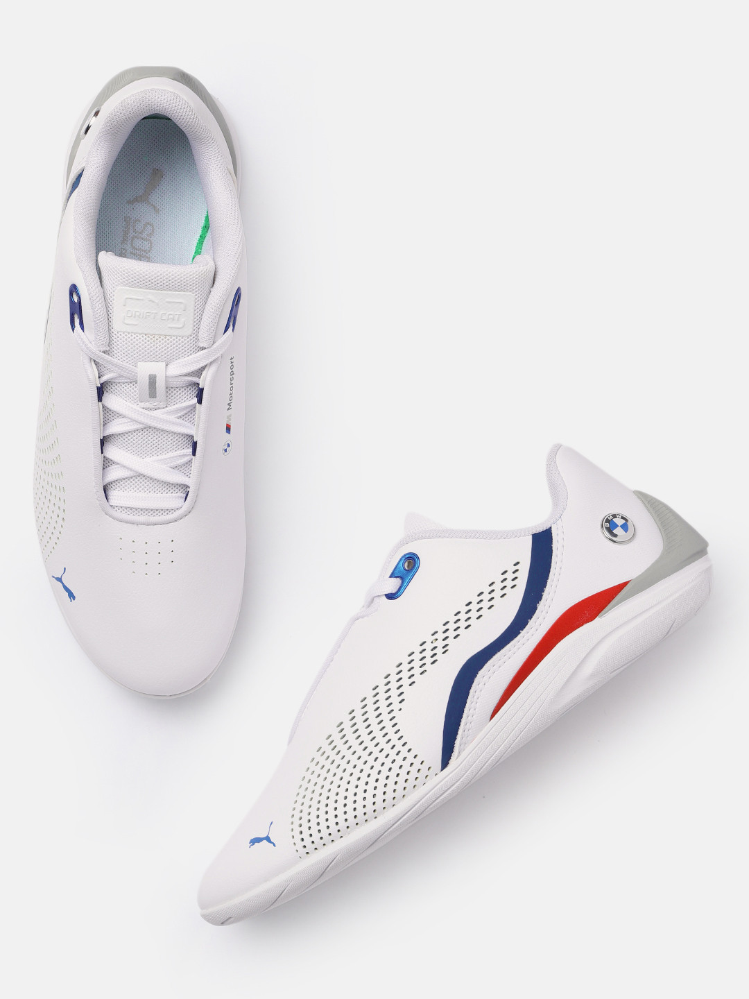 Buy PUMA Motorsport Unisex White BMW MMS Drift Cat Decima Sneakers ...