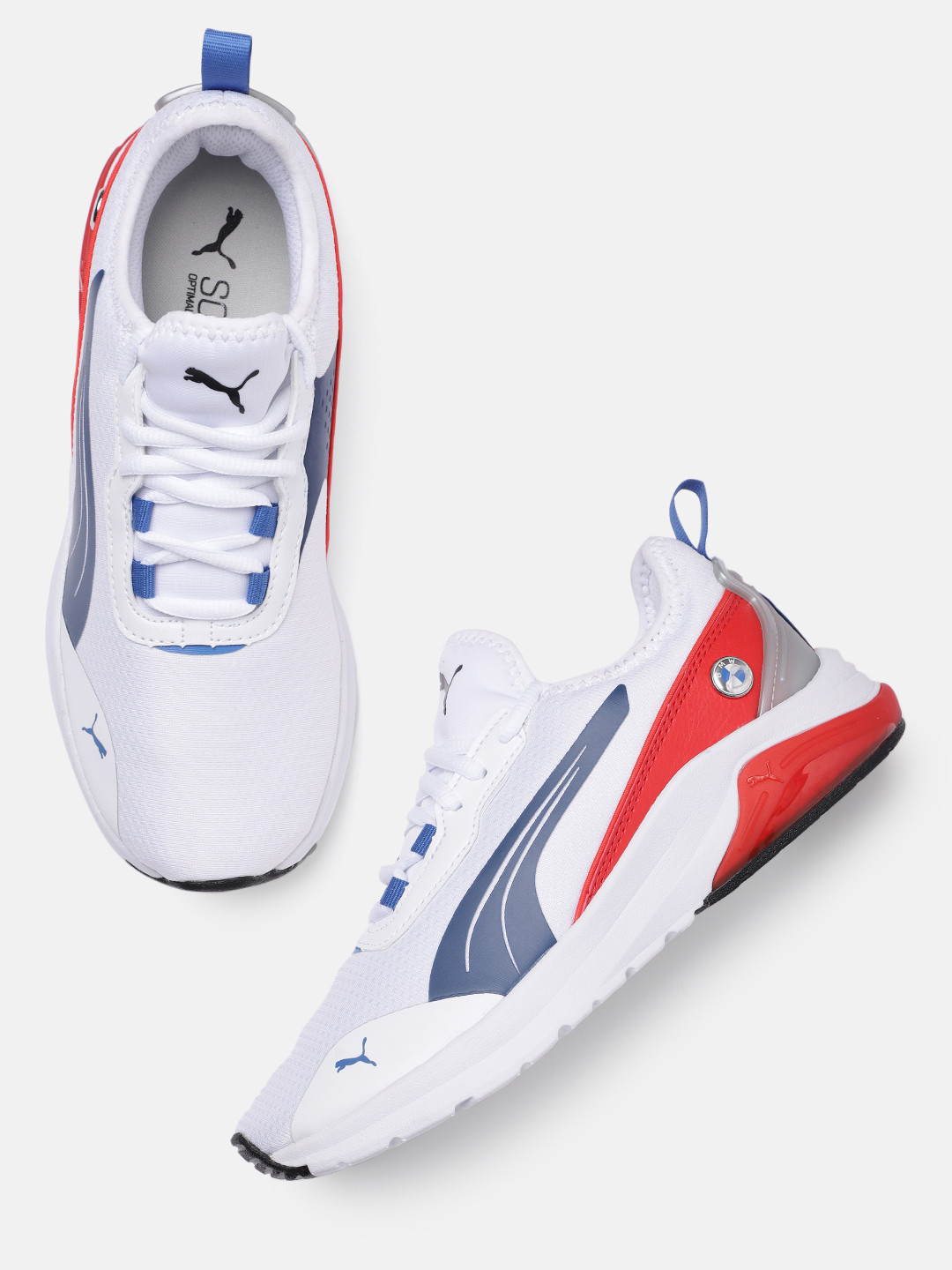 Buy PUMA Motorsport Unisex White Solid BMW MMS Electron E Sneakers ...