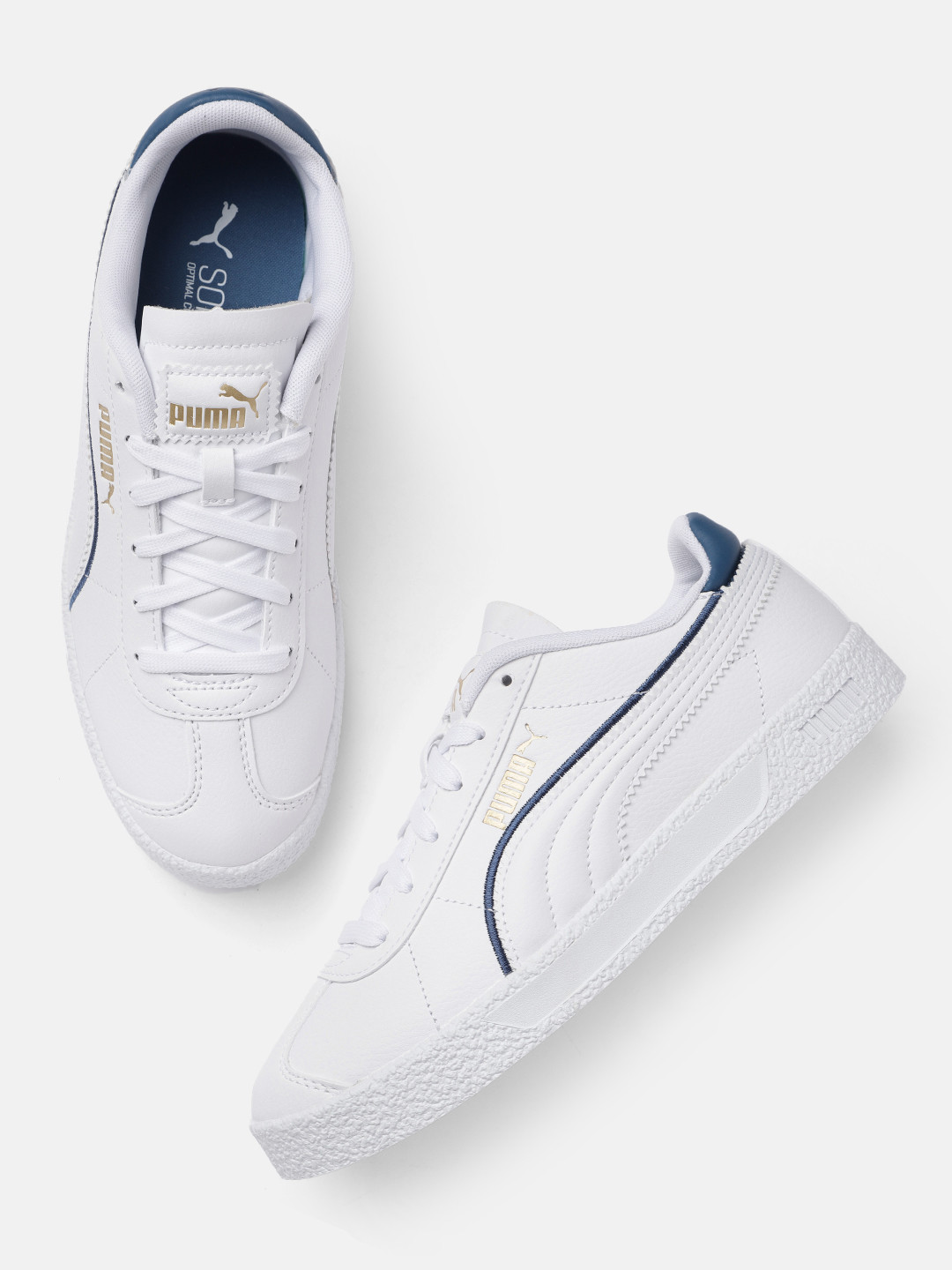 Buy Puma Unisex White Club FC Leather Sneakers - Casual Shoes for ...