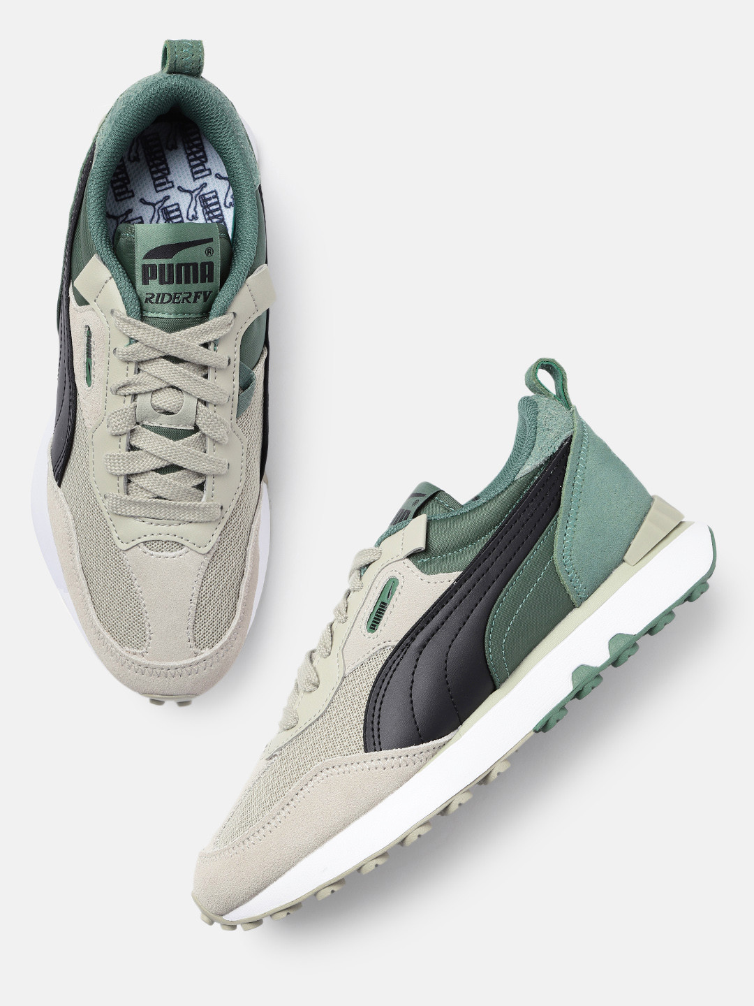Buy Puma Unisex Rider FV Block Colourblocked Sneakers - Casual Shoes ...