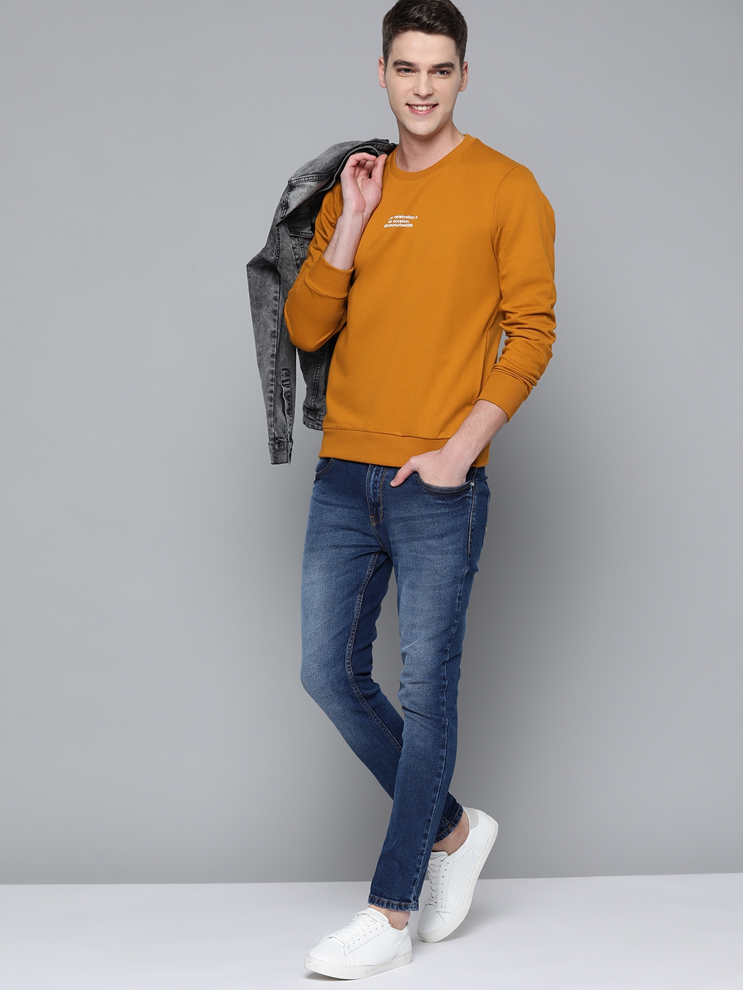 Buy Mast & Harbour Men Mustard Yellow Printed Sweatshirt - Sweatshirts ... Buy Mast & Harbour Men Mustard Yellow Printed Sweatshirt - Sweatshirts ...