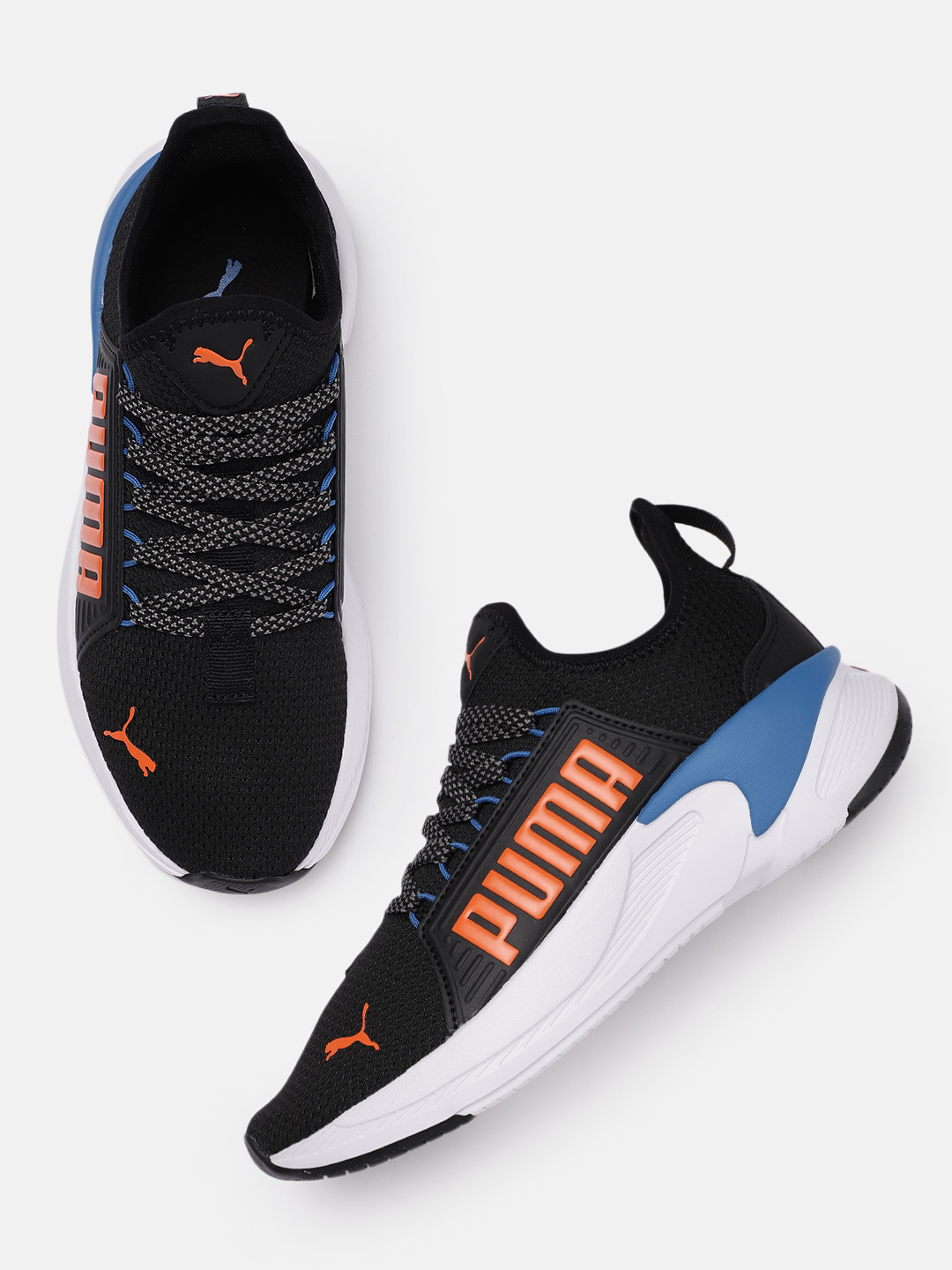 Buy One8 X PUMA Unisex Kids Black Solid Softride Premier Walking Shoes ...