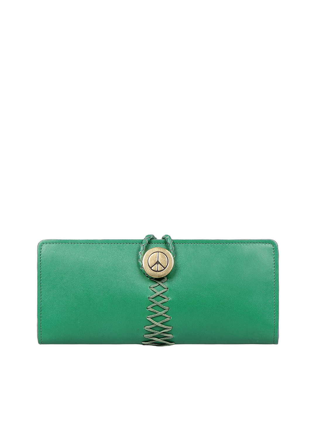 Buy Hidesign Women Green Leather Two Fold Wallet - Wallets for Women ...