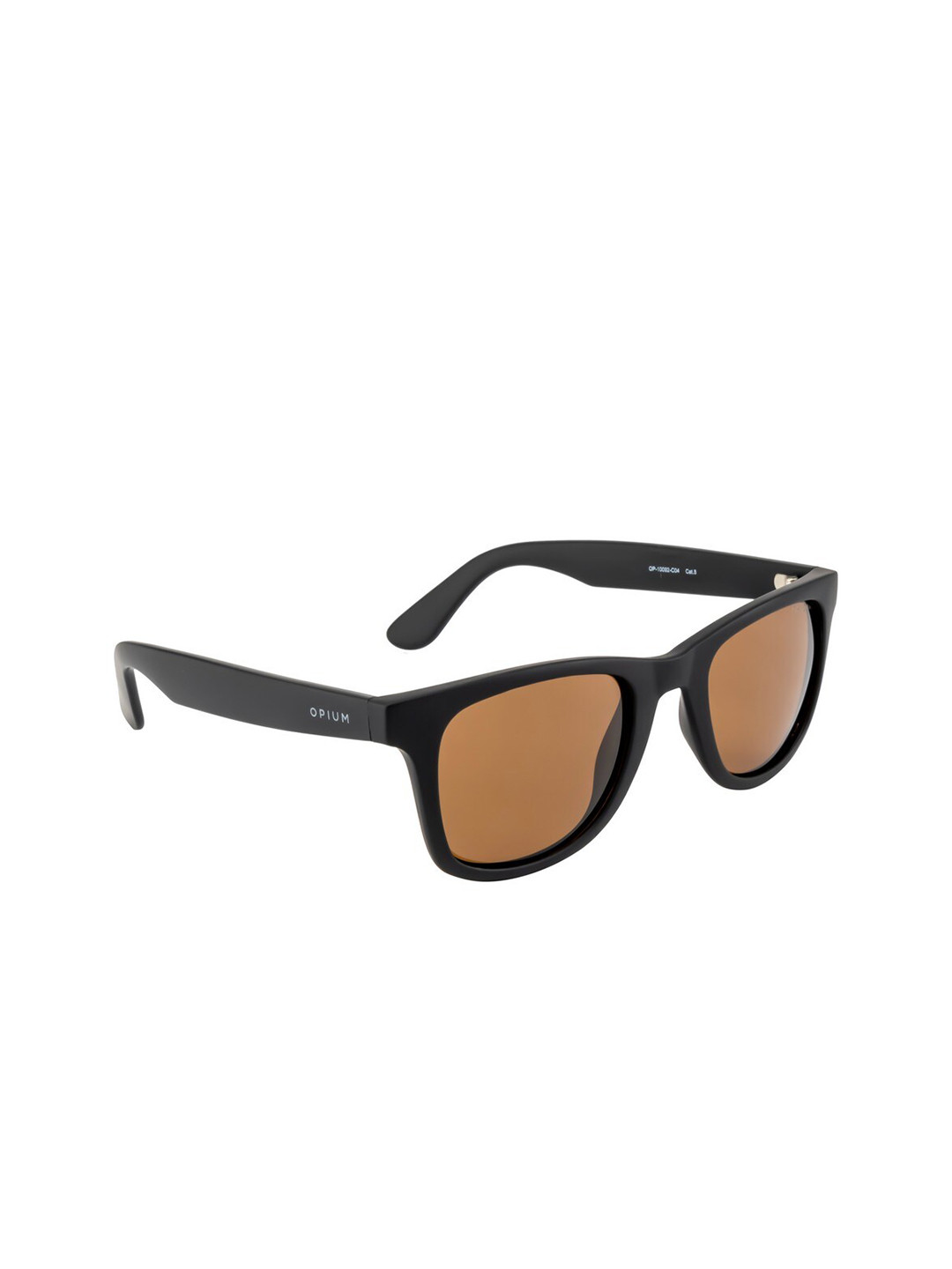 Buy OPIUM Men Brown Lens & Black Wayfarer Sunglasses With Polarised And ...