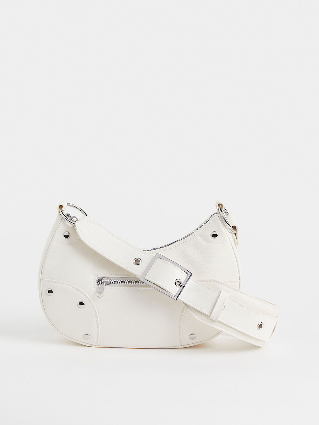 Buy H&M White Half Moon Hobo Bag - Handbags for Women 19119936 | Myntra