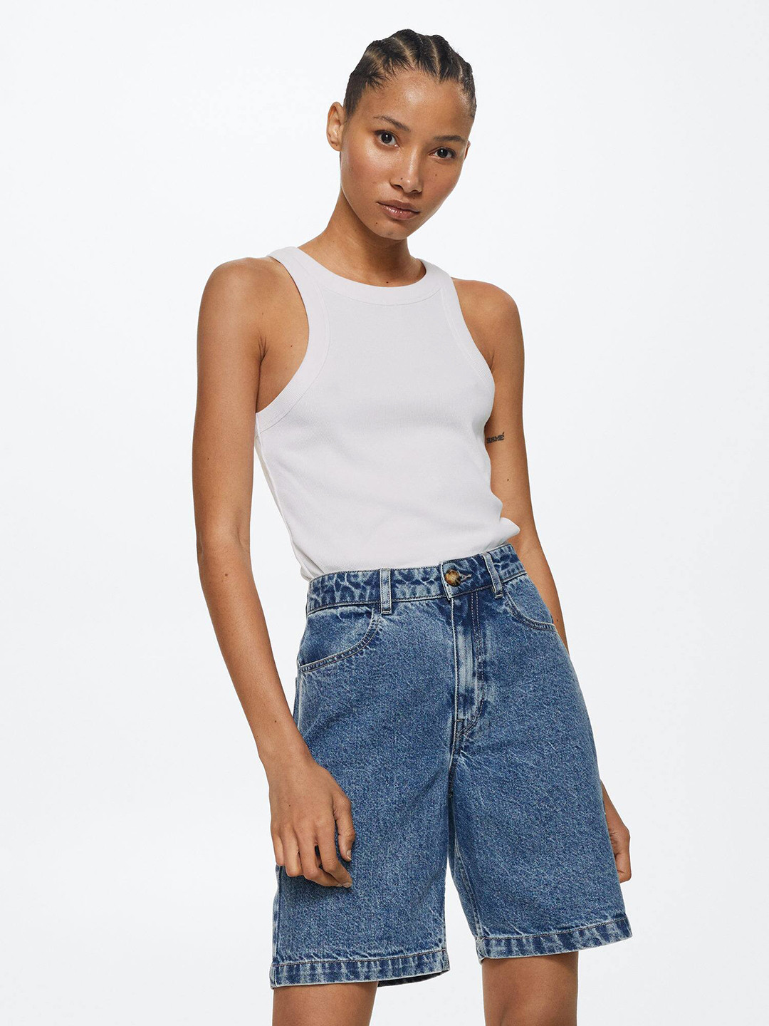 Buy MANGO White Solid Top - Tops for Women 19120030 | Myntra