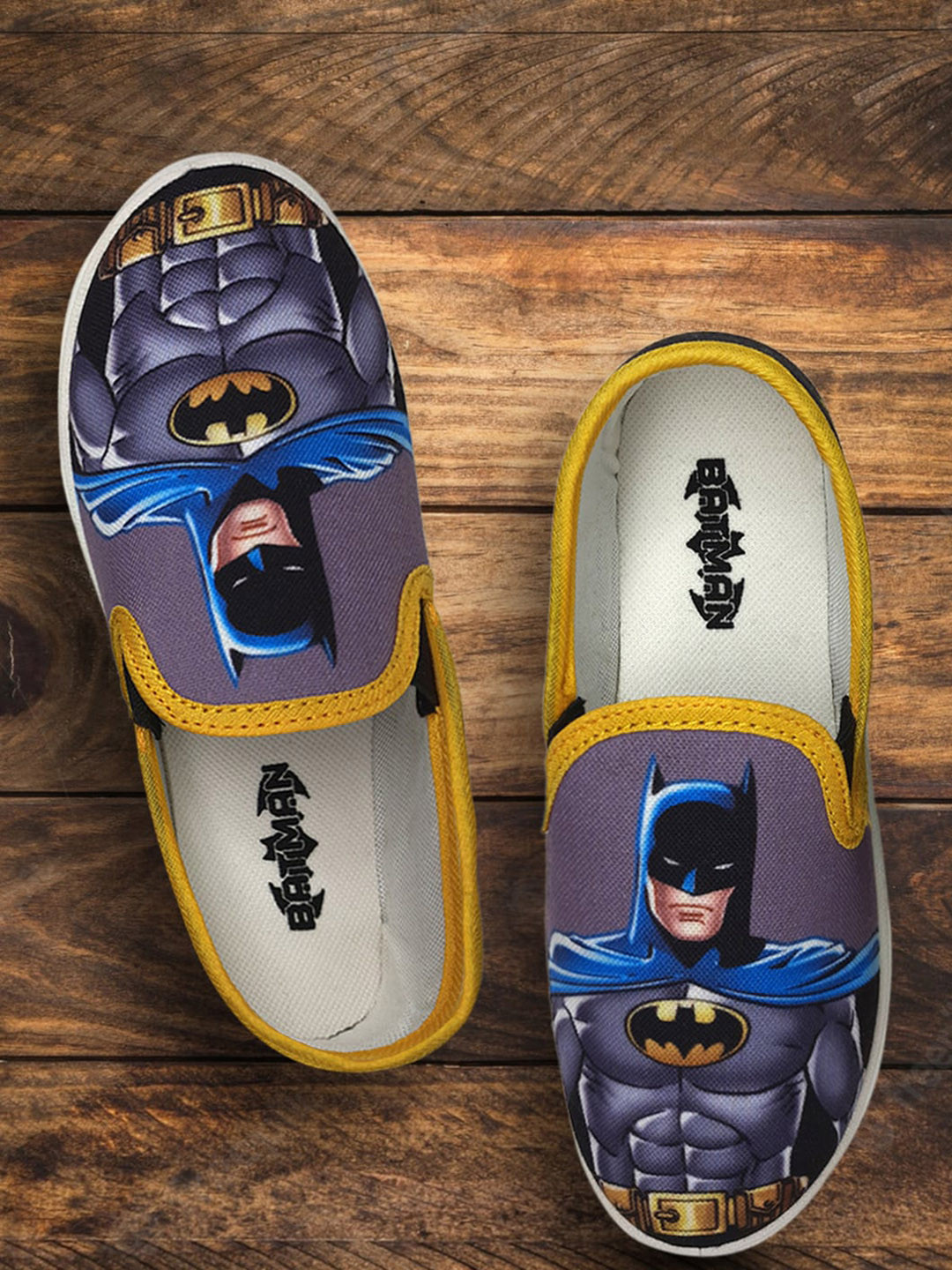 Buy Kids Ville Kids Boys Grey Batman Colourblocked Sneakers - Casual ...