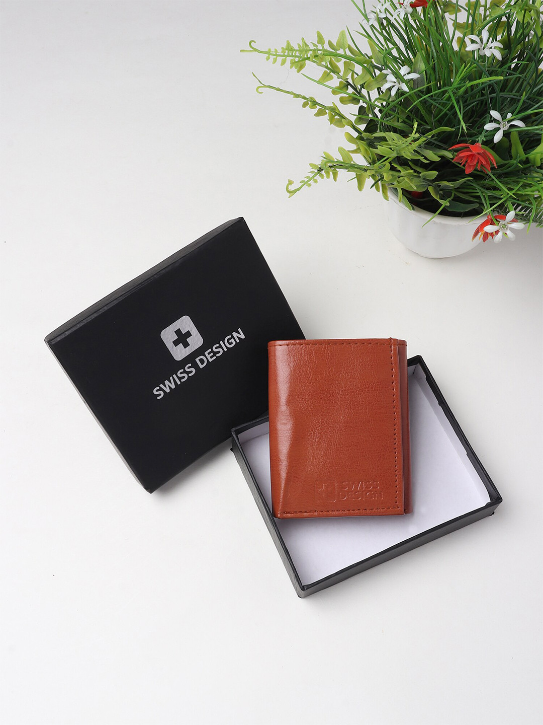 Buy Swiss Design Men Tan Three Fold Wallet - Wallets for Men 19122600 ...