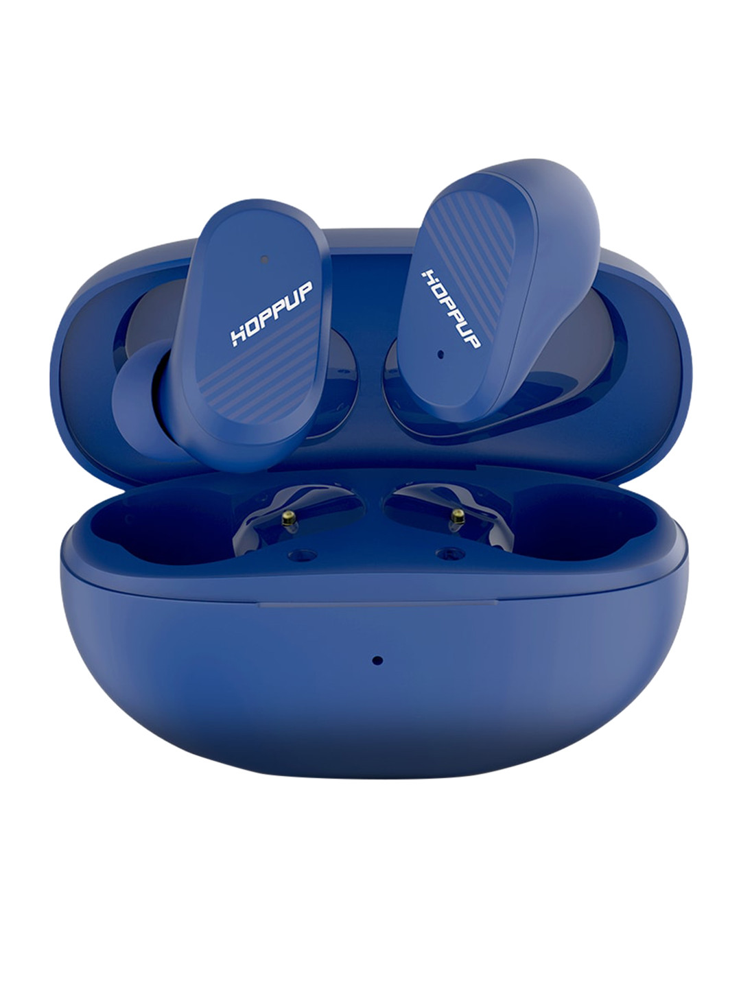 Buy HOPPUP Blue Solid Snap Bluetooth True Wireless In Ear Earbuds ...