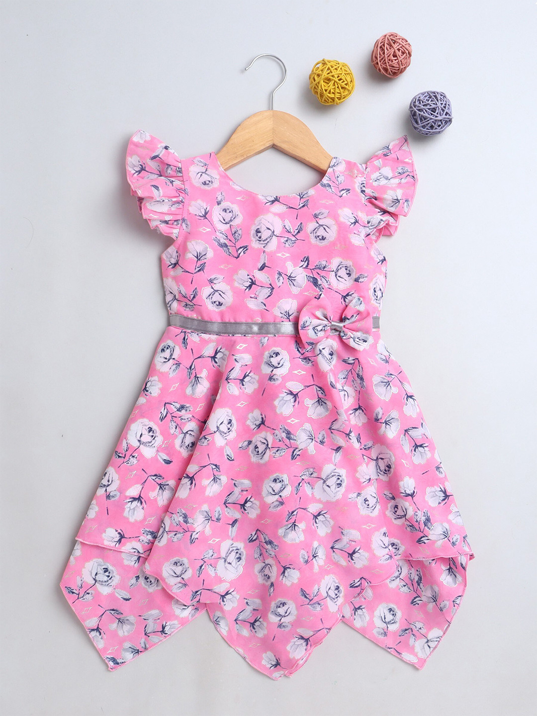 Buy The Magic Wand Pink Floral Dress - Dresses for Girls 19135450 | Myntra
