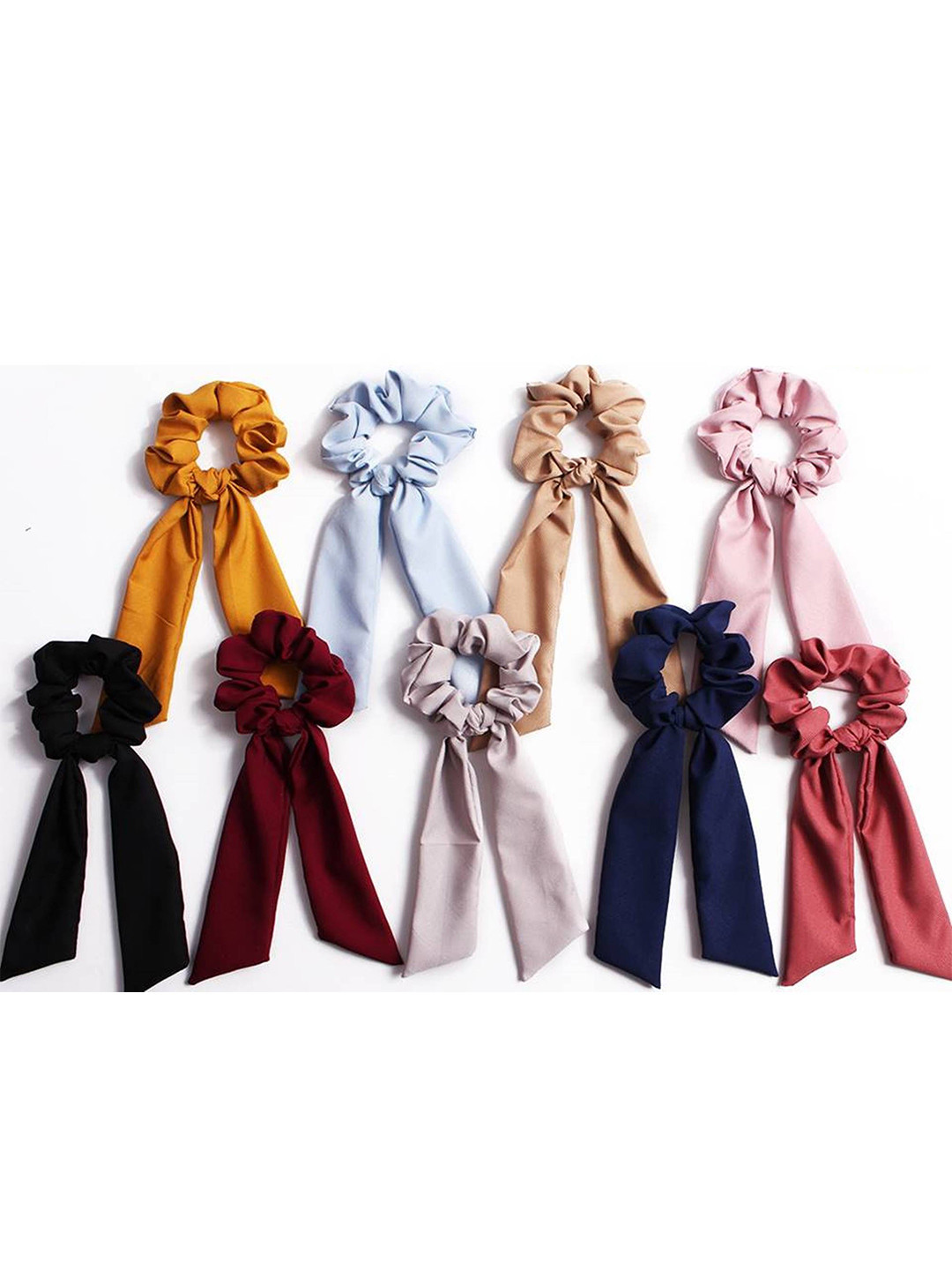 Buy DIAN Women Set Of 3 Printed Ribbon Scrunchie - Hair Accessory for ...