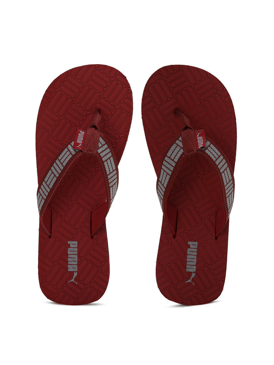 Buy Puma Unisex Red & Grey Denis V2 Thong Flip Flops - Flip Flops for ...