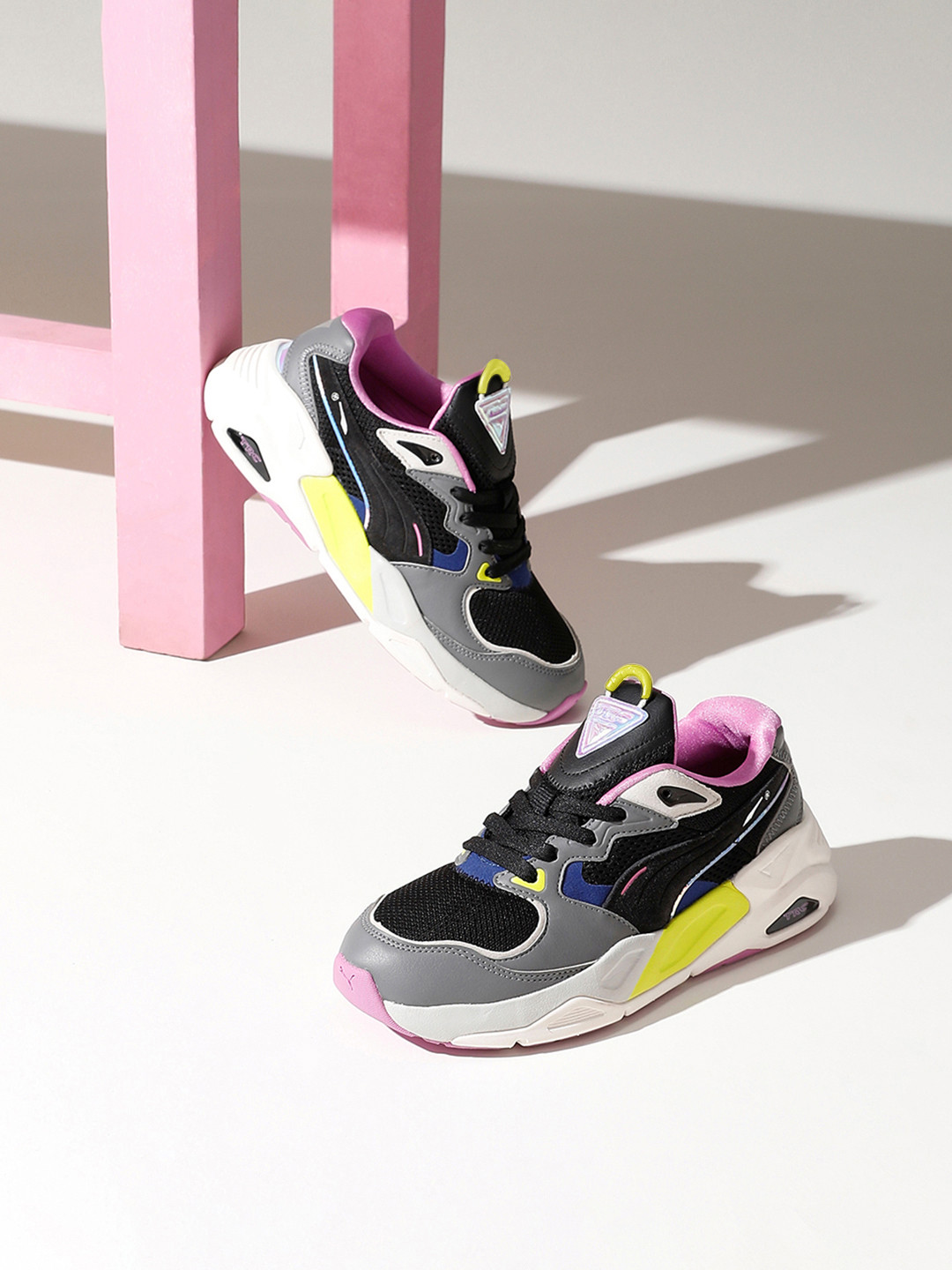 Buy Puma Women Black Colourblocked Leather Sneakers - Casual Shoes for ...