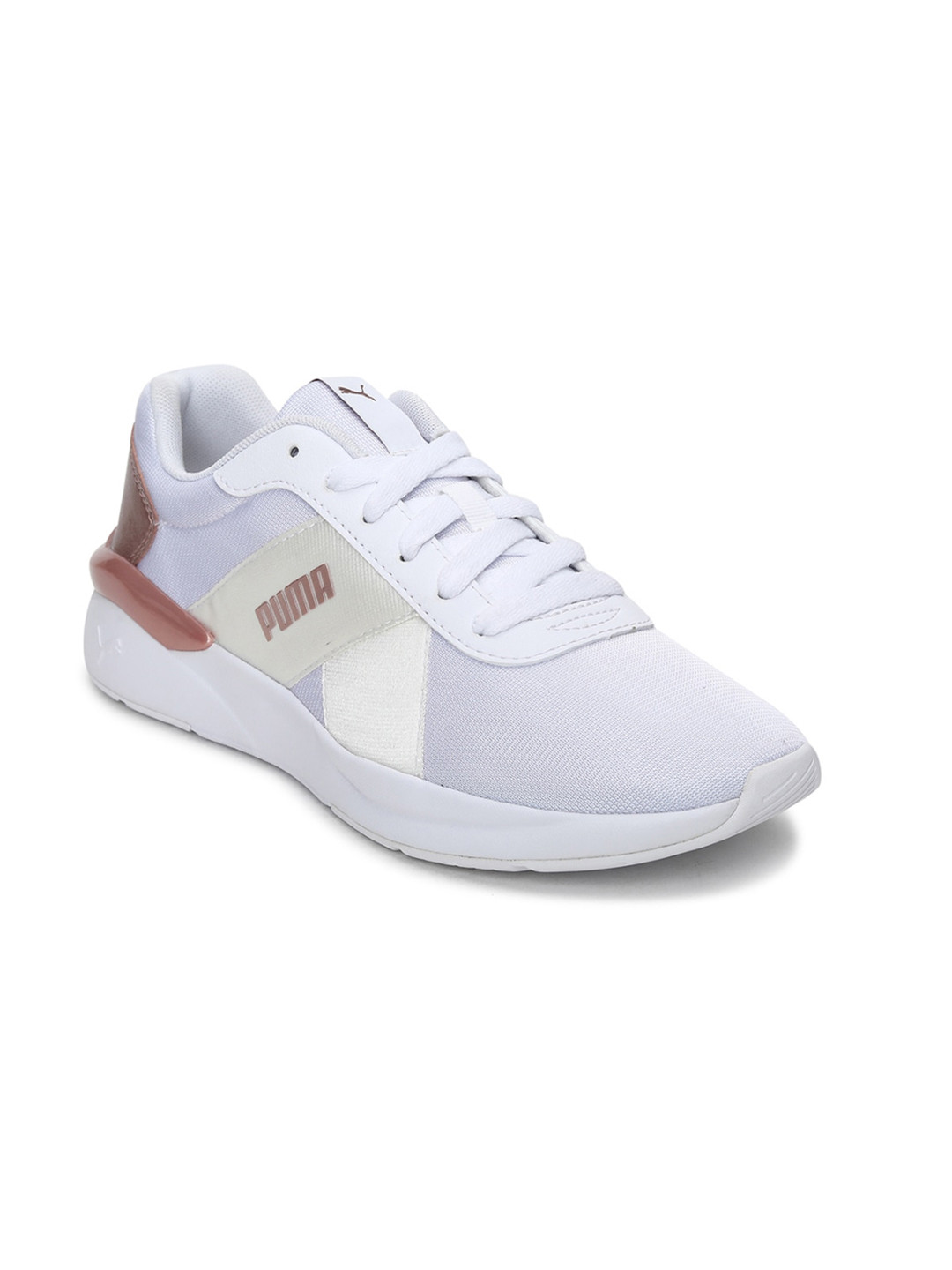 Buy Puma Women White Colourblocked Rose Metallic Pop Sneakers - Casual ...