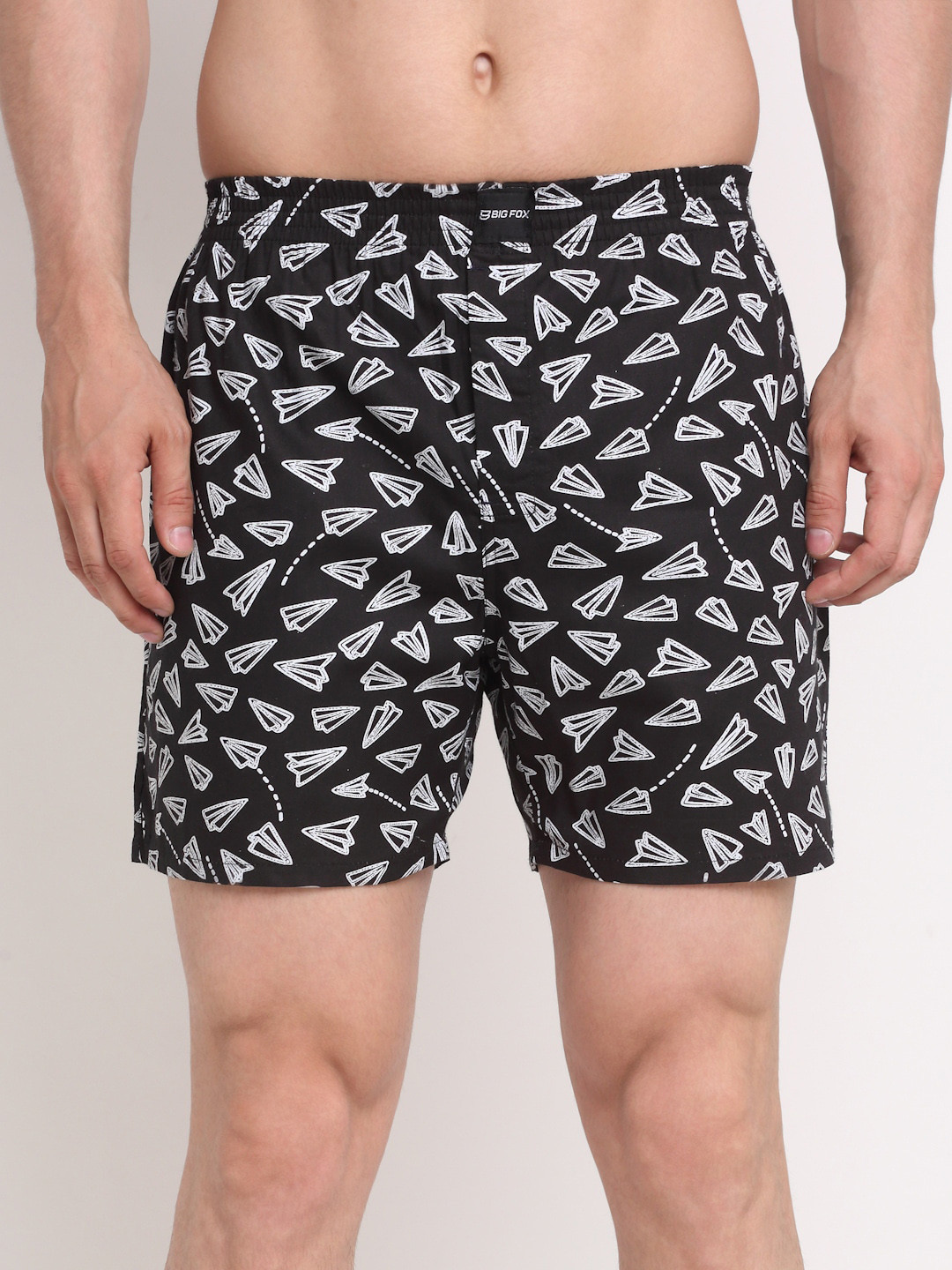 Buy Big Fox Men Black Printed Boxers - Boxers for Men 19158028 | Myntra