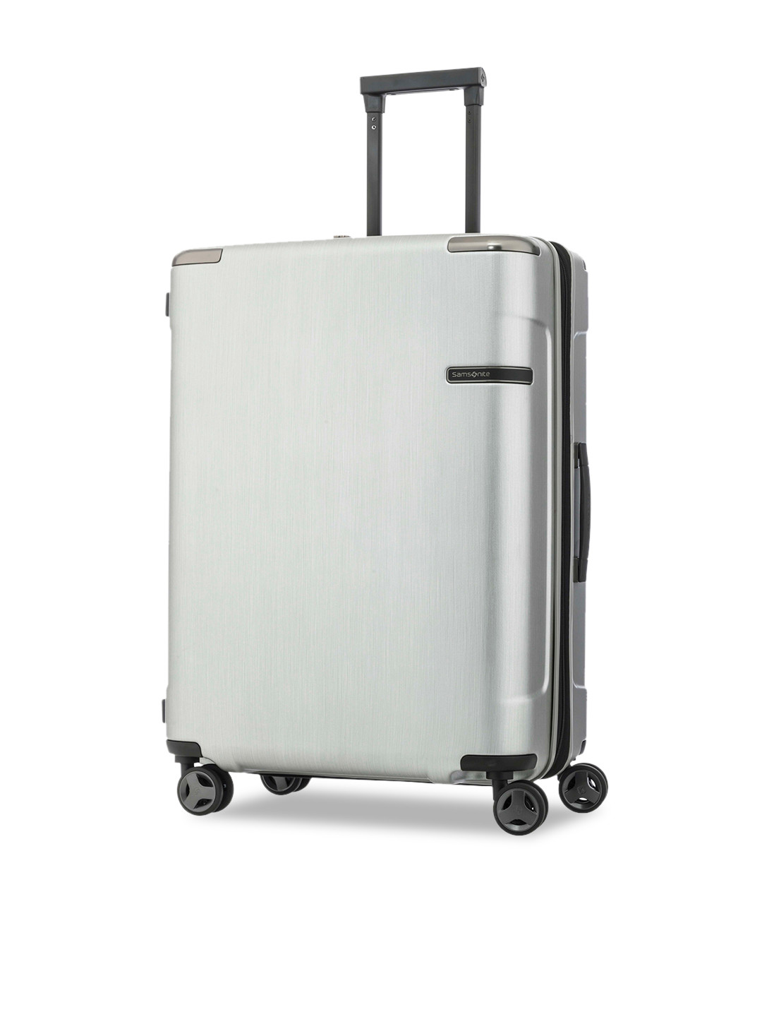 Buy Samsonite EVOA Silver Toned Hard Sided Medium Trolley Bag - Trolley ...