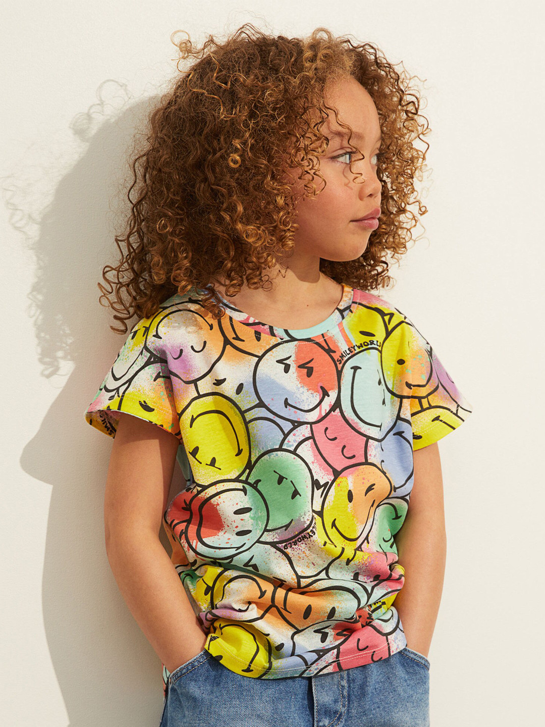 Buy H&M Girls Multicolored Cotton Patterned Top - Tops for Girls ...